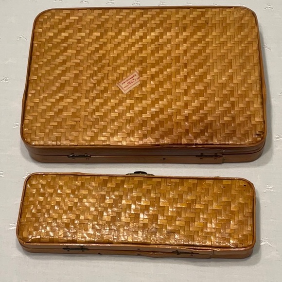 unknown | Accents | Basket Weaved Rectangle Boxes With Latch | Poshmark